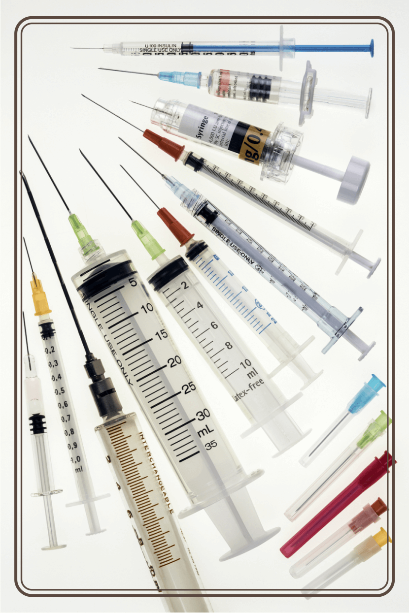 Disposable Syringe 3ml, Luer Slip & Luer Lock, With & Without Needle